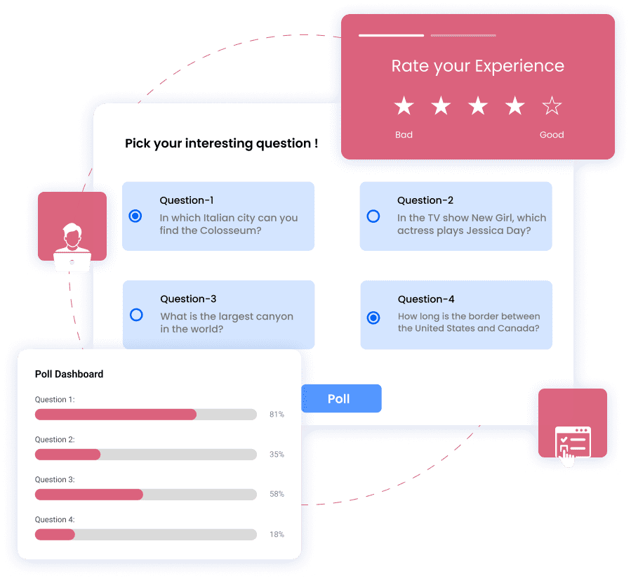 Interactive Live Polls & Q/A Sessions with Our Advanced Audience Polling App